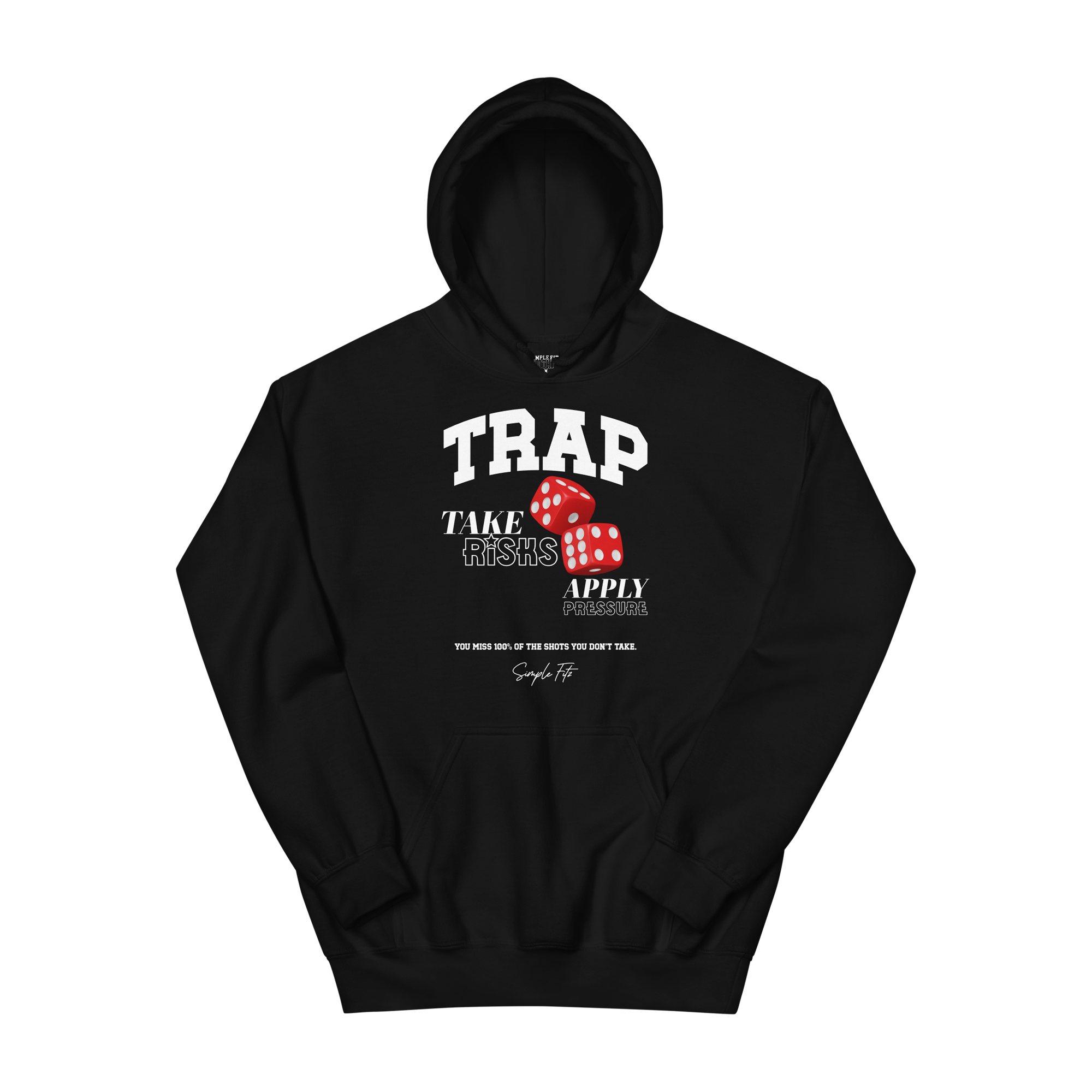 “TRAP” HOODIE (BLACK) – SIMPLE FITZ